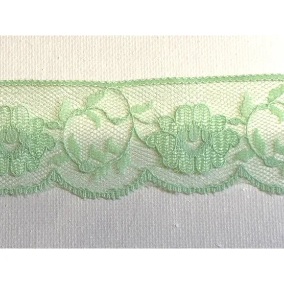 Other | Green Floral Lace Trim 2inch Width For Sewing Crafts ...